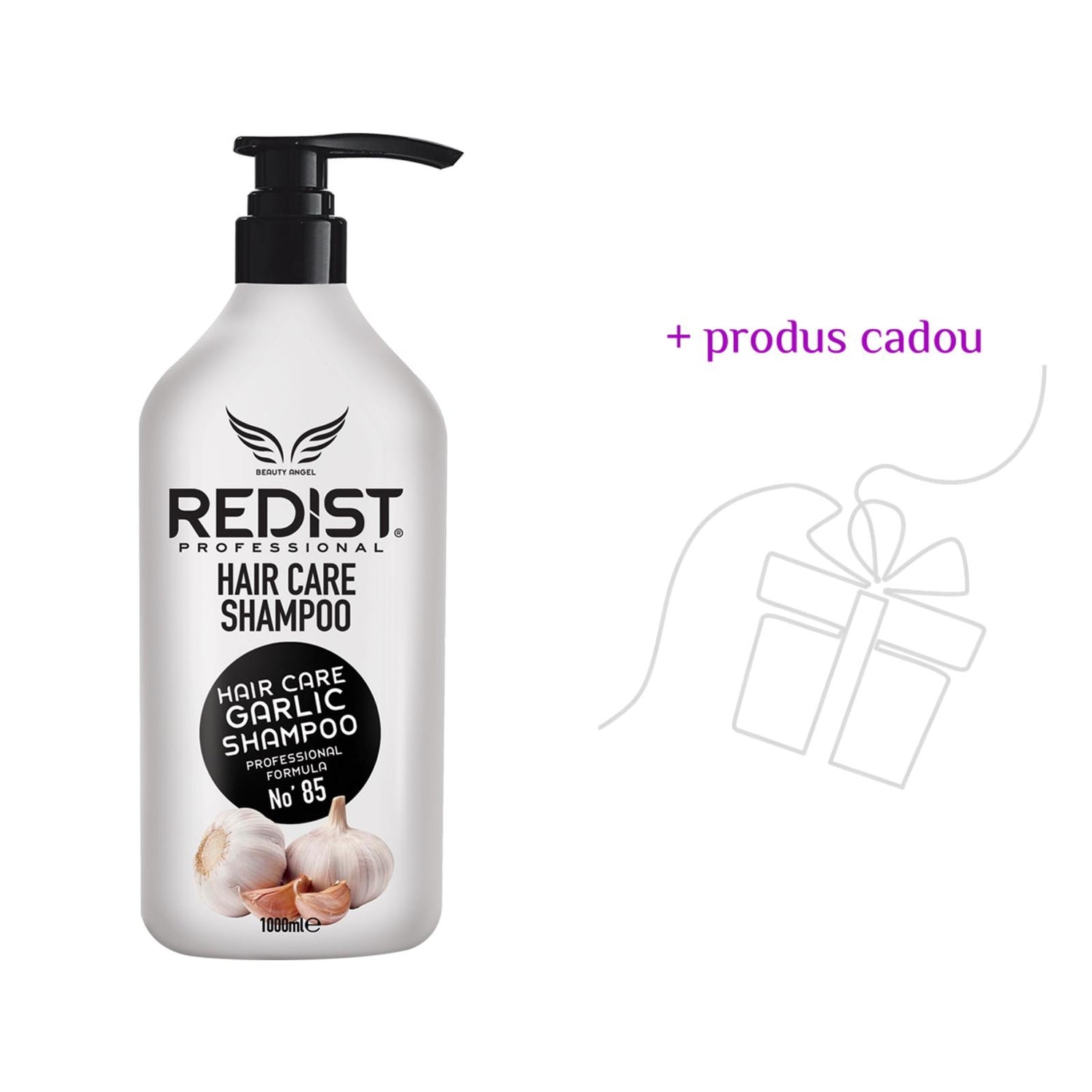 Sampon profesional cu extract de usturoi 1000 ml + Cadou un produs sur ...